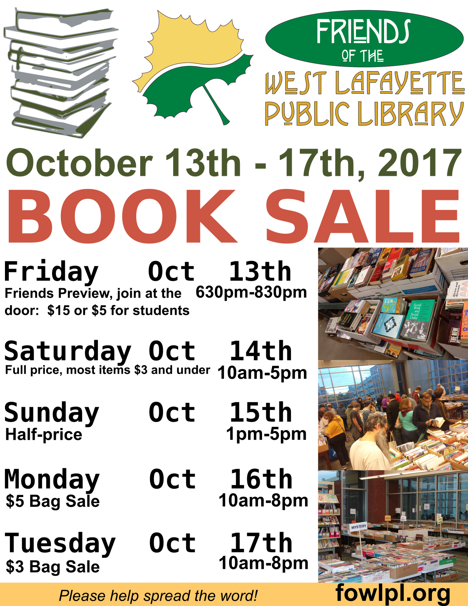 Book Sale – Friends of the West Lafayette Public Library